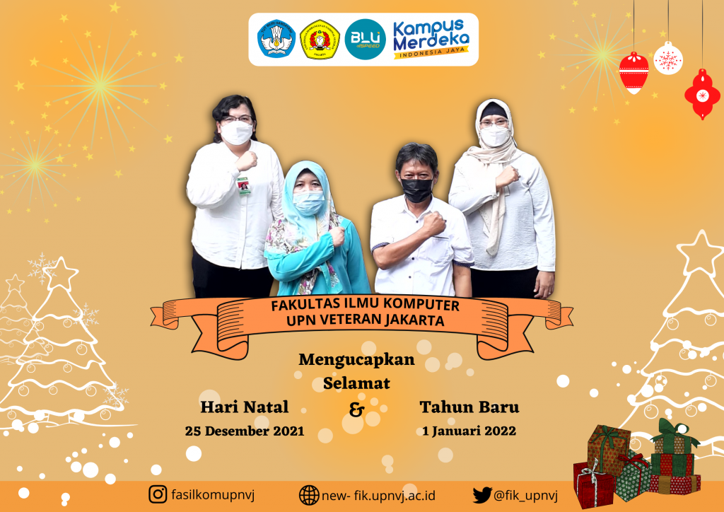Selamat Hari Natal dan Tahun Baru 2022 - Fakultas Ilmu Komputer UPN Veteran Jakarta