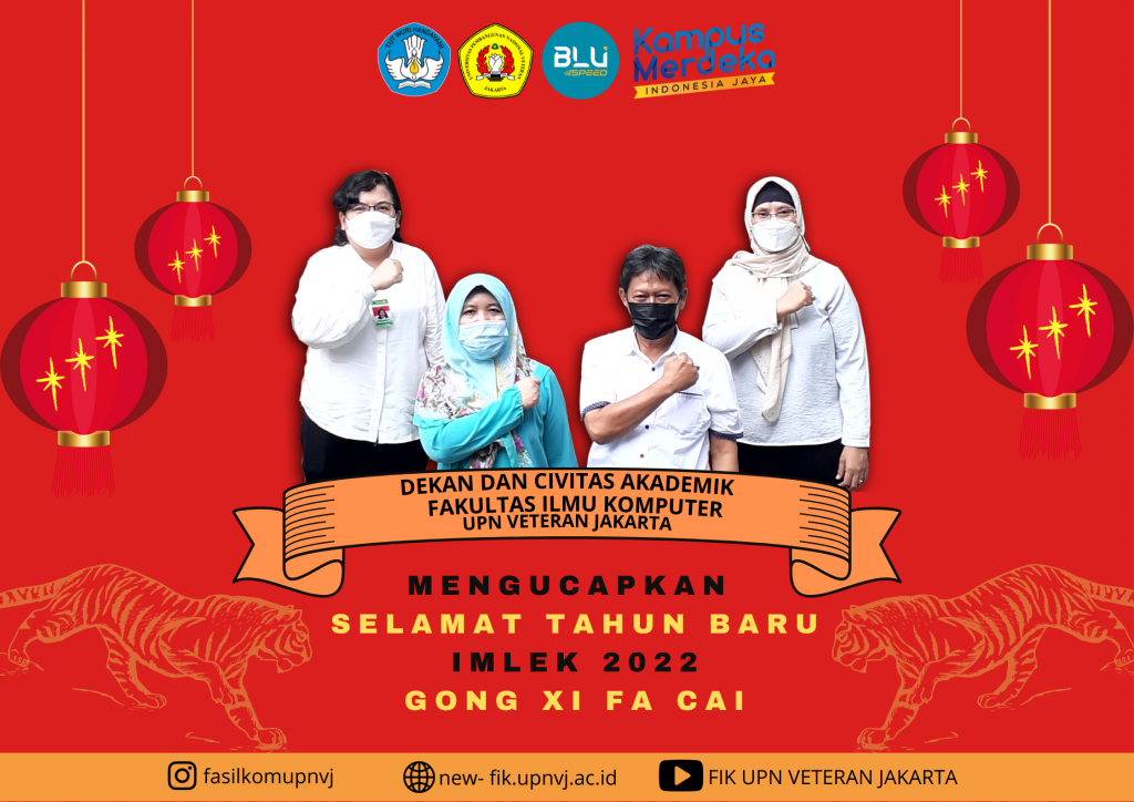 Selamat Tahun Baru Imlek 2022 - Fakultas Ilmu Komputer UPN Veteran Jakarta