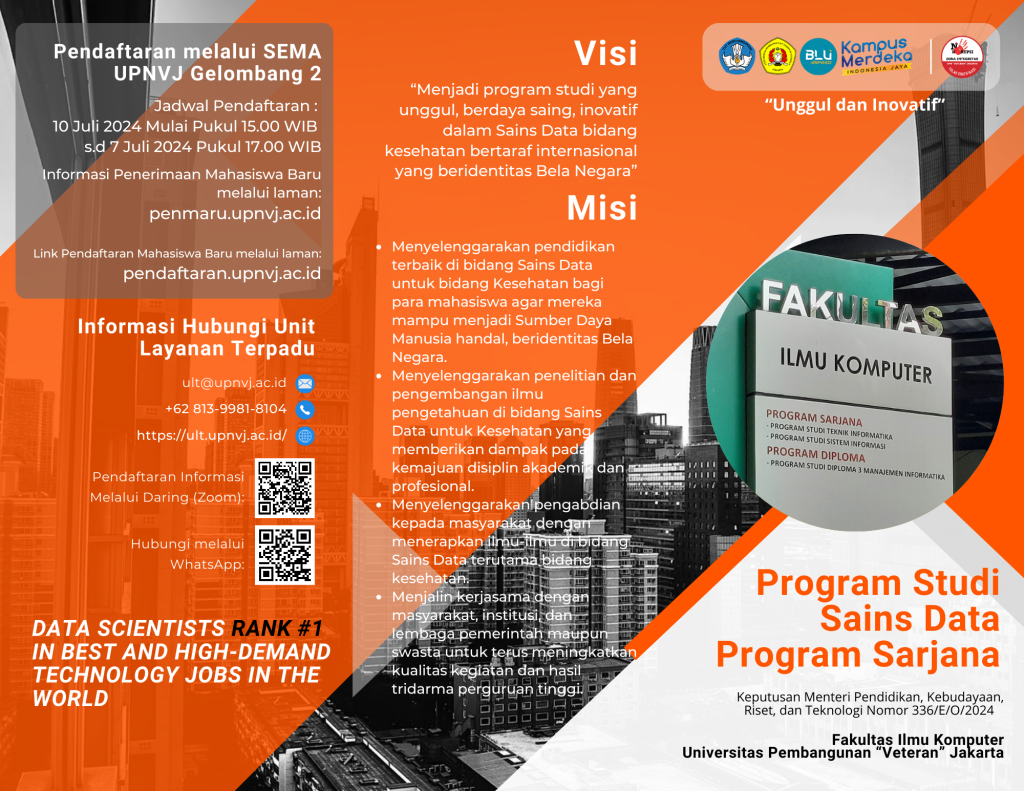 Tentang Prodi S-1 Sains Data - Fakultas Ilmu Komputer UPN Veteran Jakarta